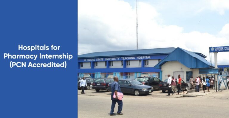 All the PCN Approved Hospitals for Pharmacy Internship programme